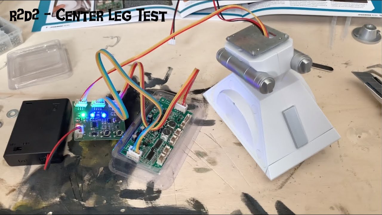 DeAgostini R2D2: Center Leg Sensor Test - YouTube