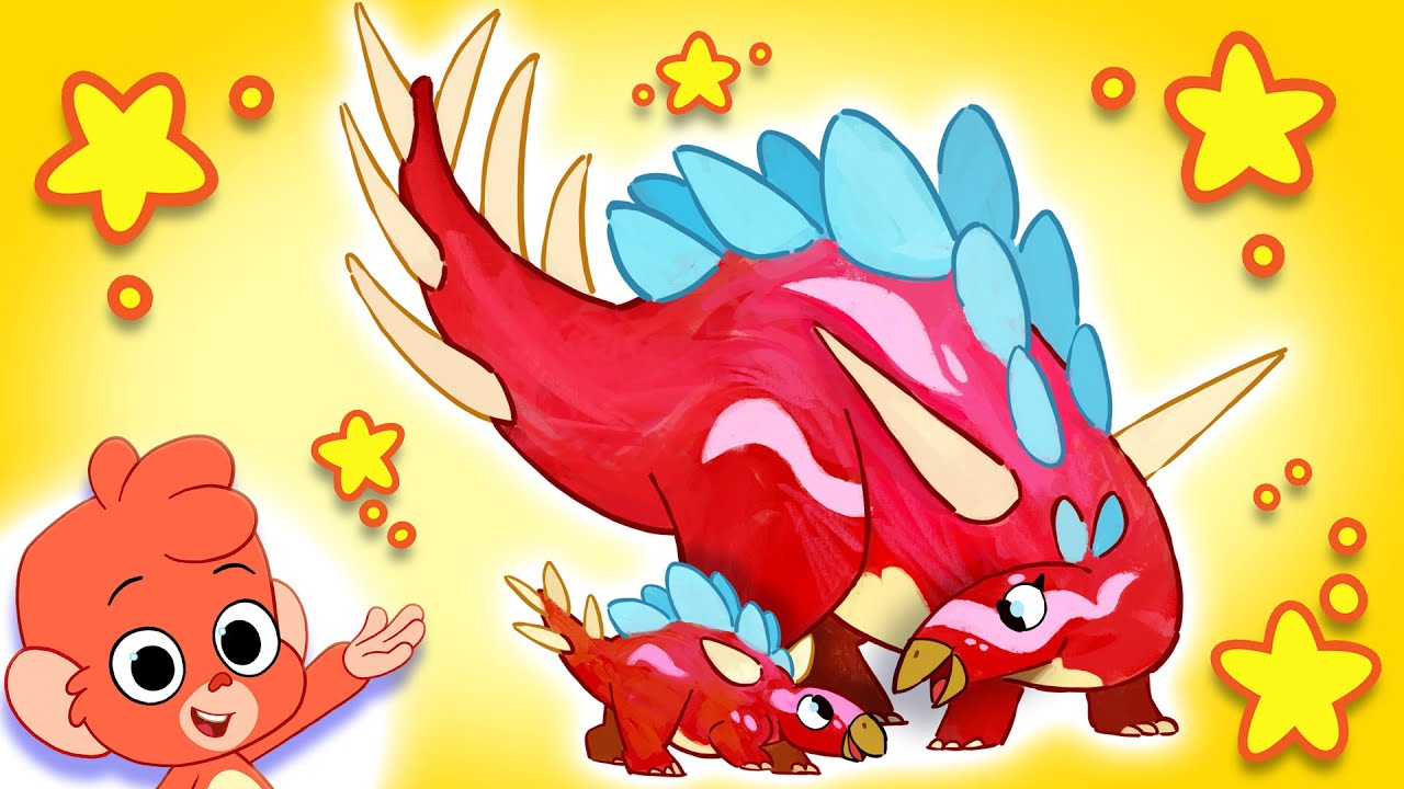 Learn Dinosaurs for Kids | Dinosaur Cartoon videos | KENTROSAURUS ...