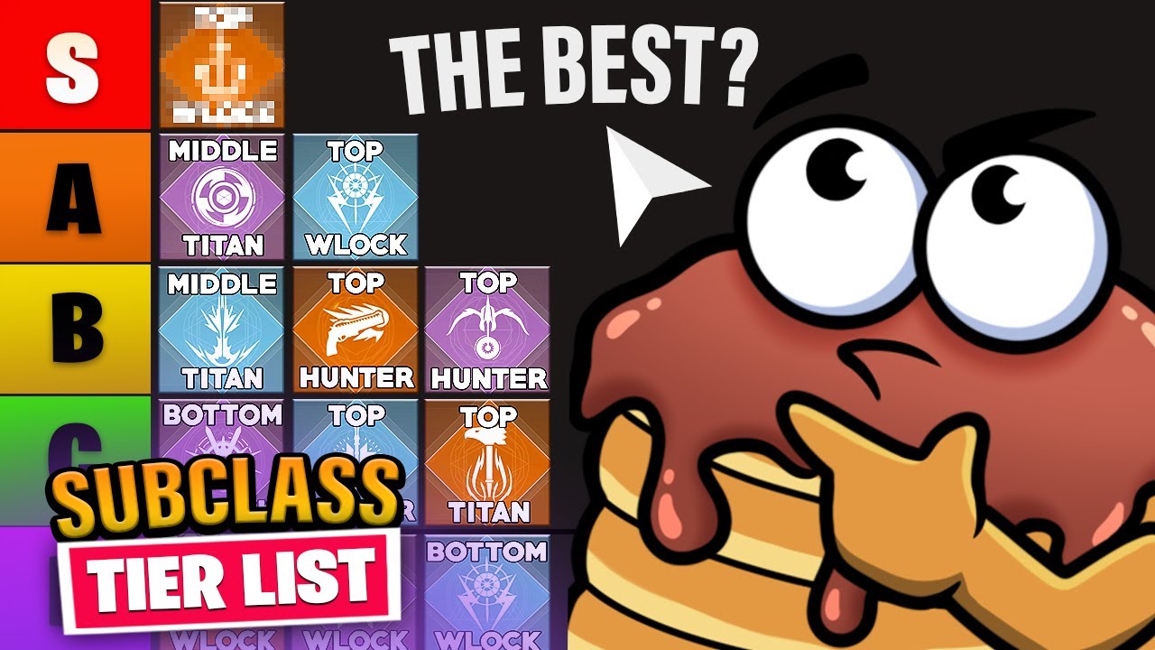 ALL 27 Subclass PvP Tier List Rankings (Destiny 2) - YouTube