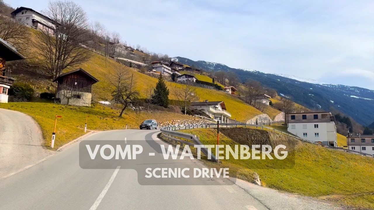 🇦🇹Scenic Alpine Drive | Vomp - Wattenberg | 4k HDR | Tirol, Austria ...