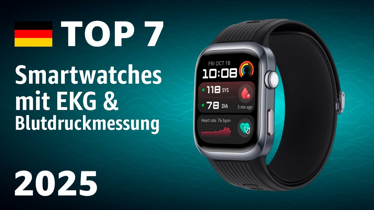 TOP-5: Die besten Smartwatches mit EKG & Blutdruckmessung – Test 2025 ...