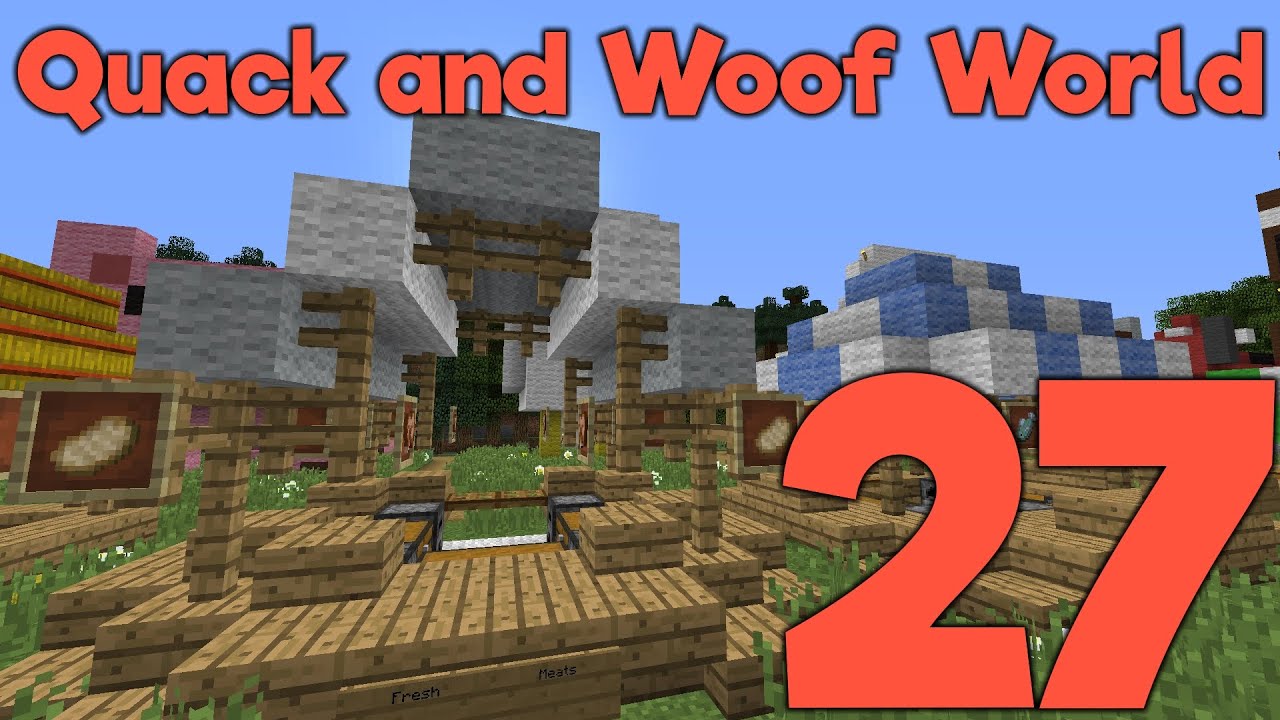 Minecraft Java - Quack and Woof World - Animal Shops (27) - YouTube