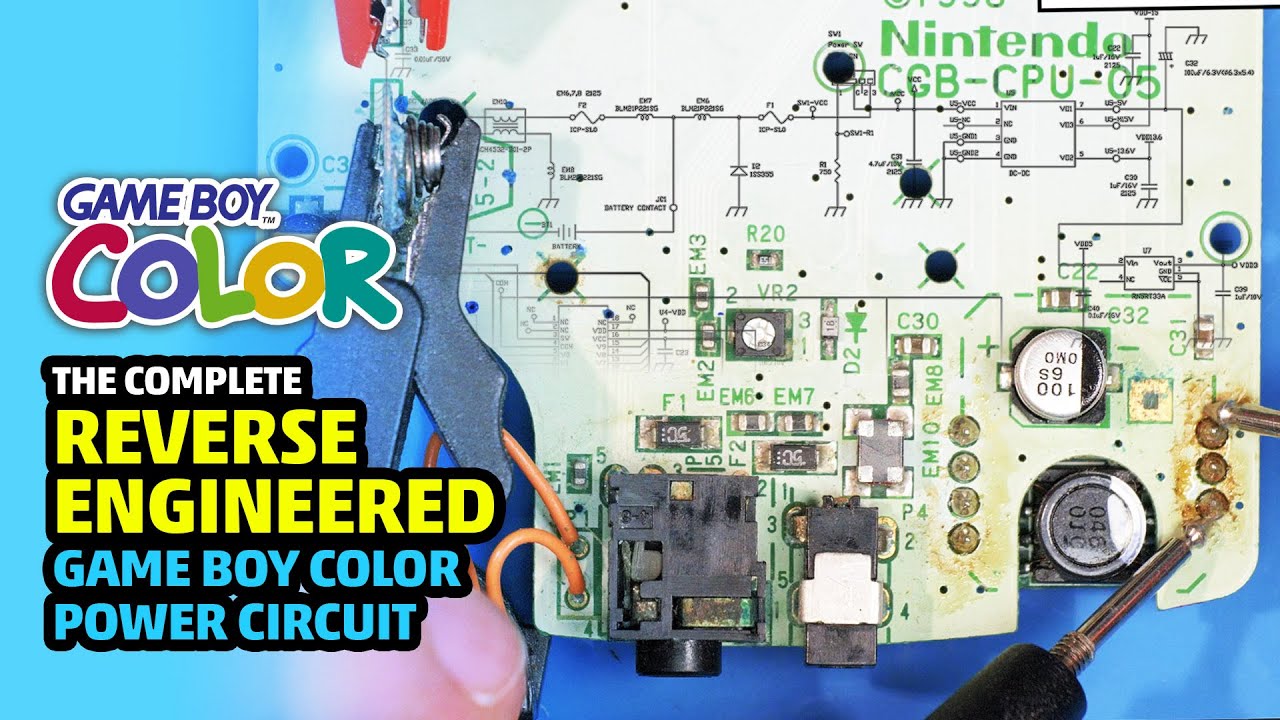 How Game Boy Color Power Circuit & Regulators Work - RetroSix Explains ...