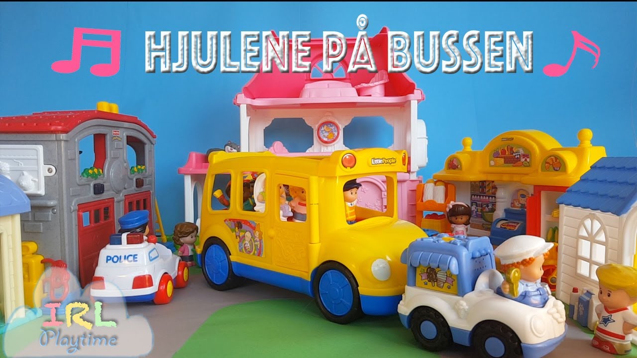 Hjulene på bussen | Dansk børnesang | IRL Playtime - YouTube
