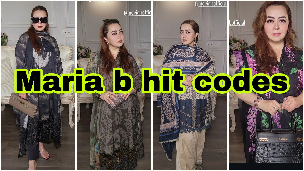 Maria B m prints Winter hit codes - YouTube