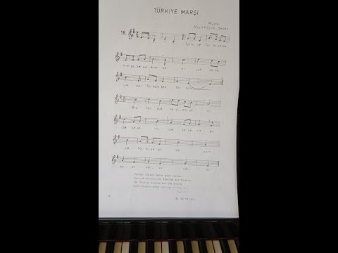 Piyanoya uyarlayan ve piyanist: Oğuz Demiralp, Beste: Türkiye Marşı, Besteci: Necil Kazım Akses