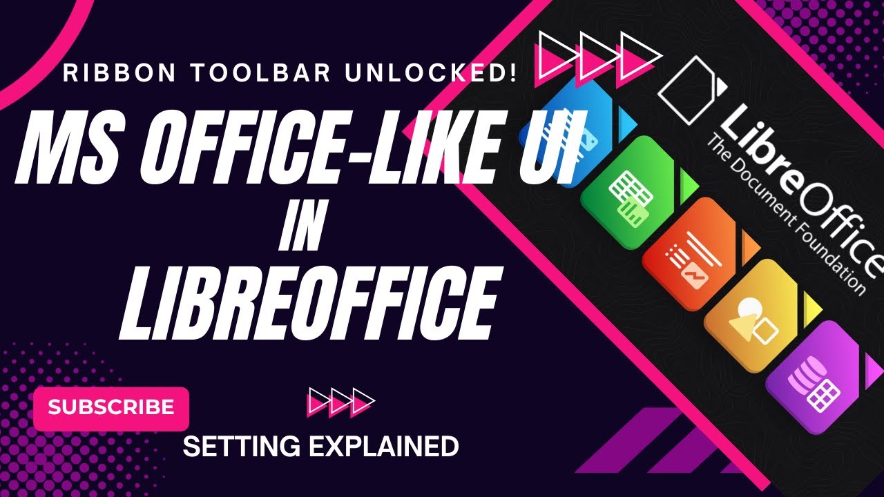 Make LibreOffice Look Like Microsoft Office | Enable Ribbon UI on Linux ...