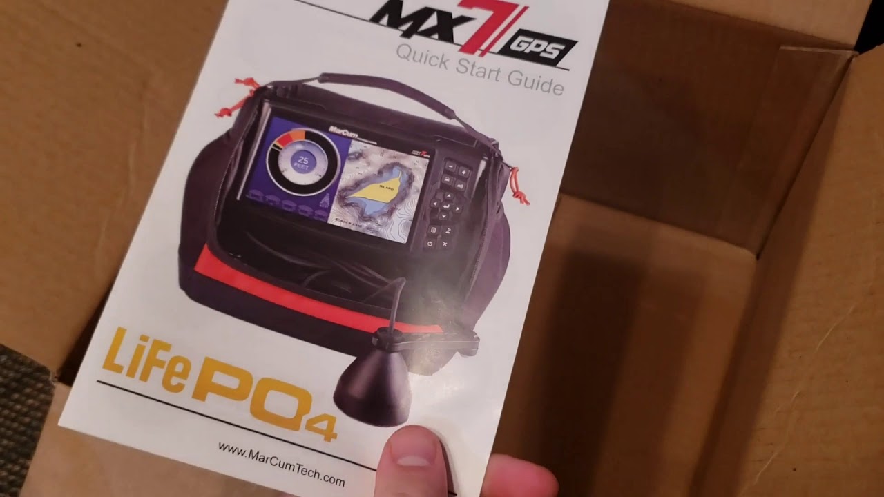Marcum MX-7GPS Unboxing - YouTube