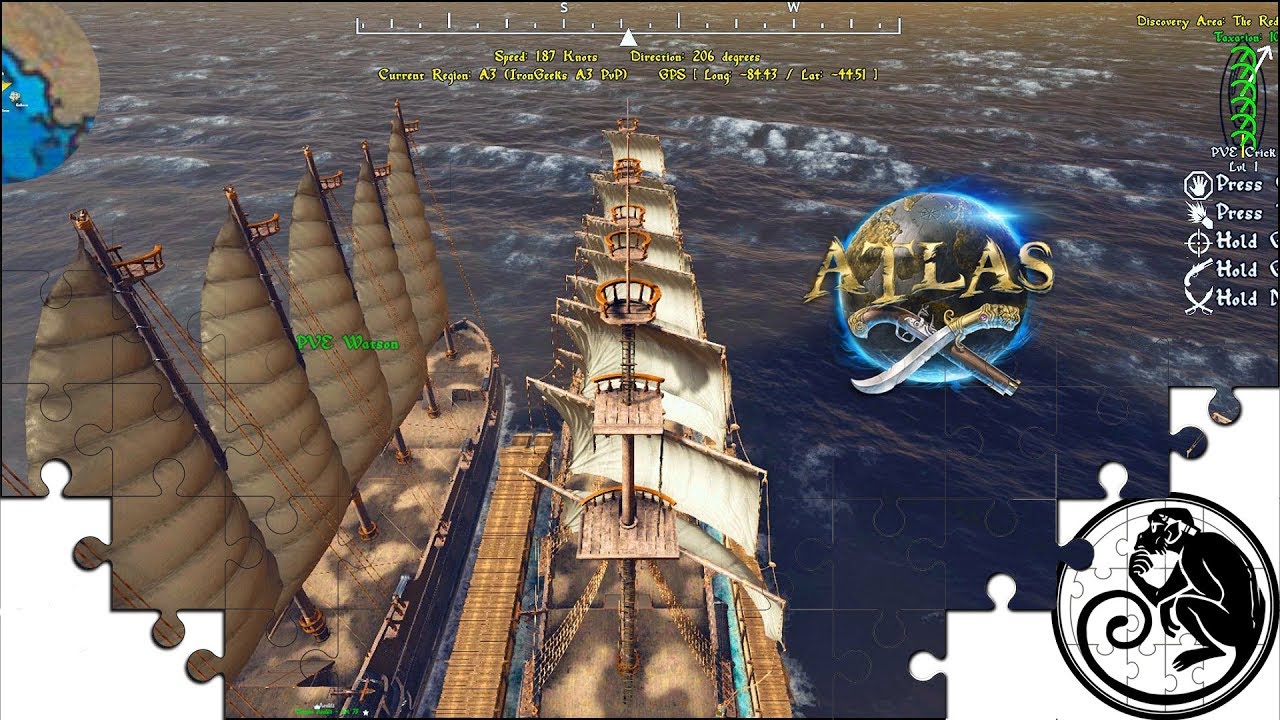 Atlas Sail Test Races - Speed, Handling, & Weight - with Galleons - 7 ...