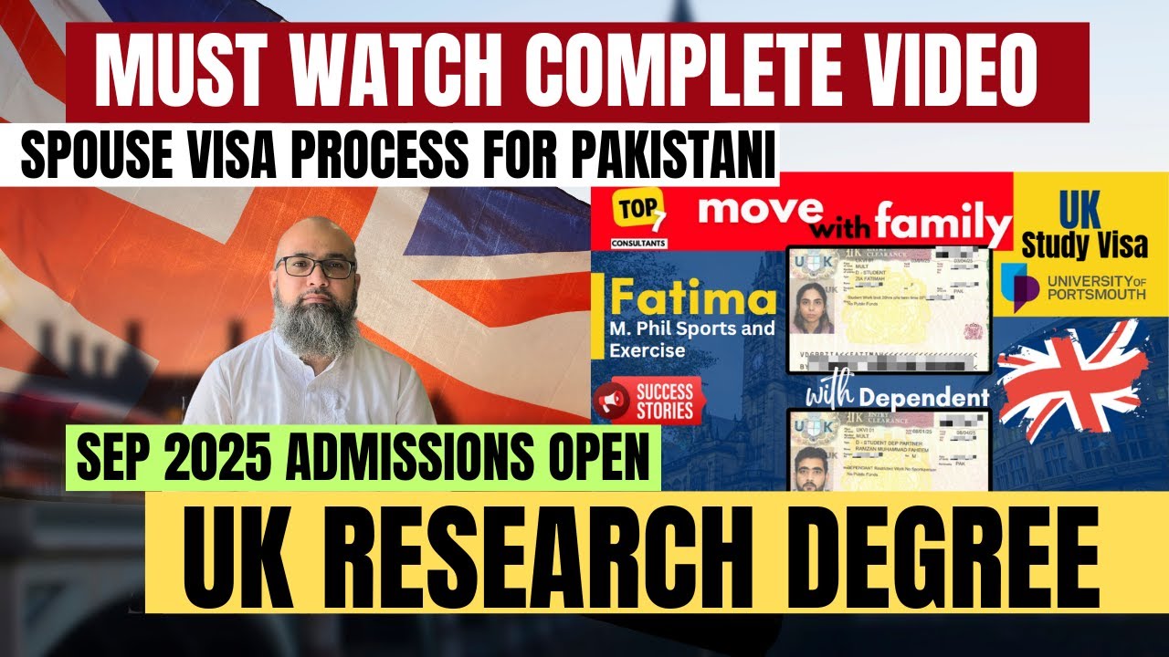 How to Apply UK Spouse VISA based on Research Degree? | UK Dependent ...