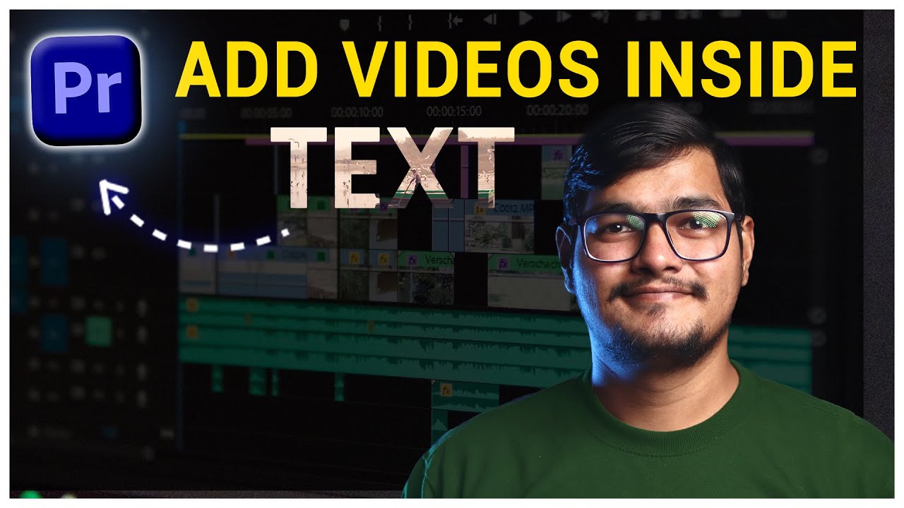 Add any video Inside Text in Premiere Pro | Track Matte Key | Lalit ...