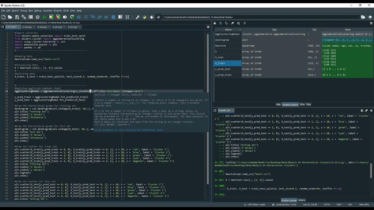 Hierarchical Clustering | Agglomerative Ward Linkage - YouTube