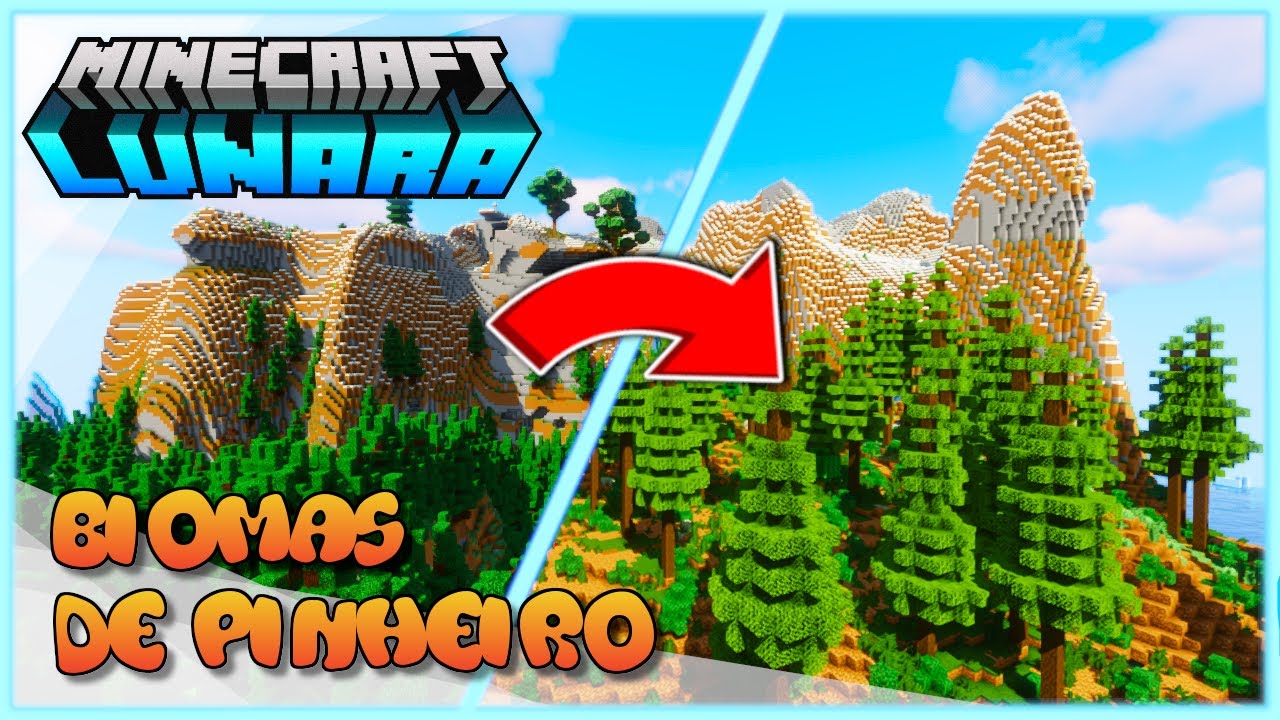 BIOMAS de PINHEIRO que VC NUNCA VIU no MINECRAFT | LUNARA02 - YouTube
