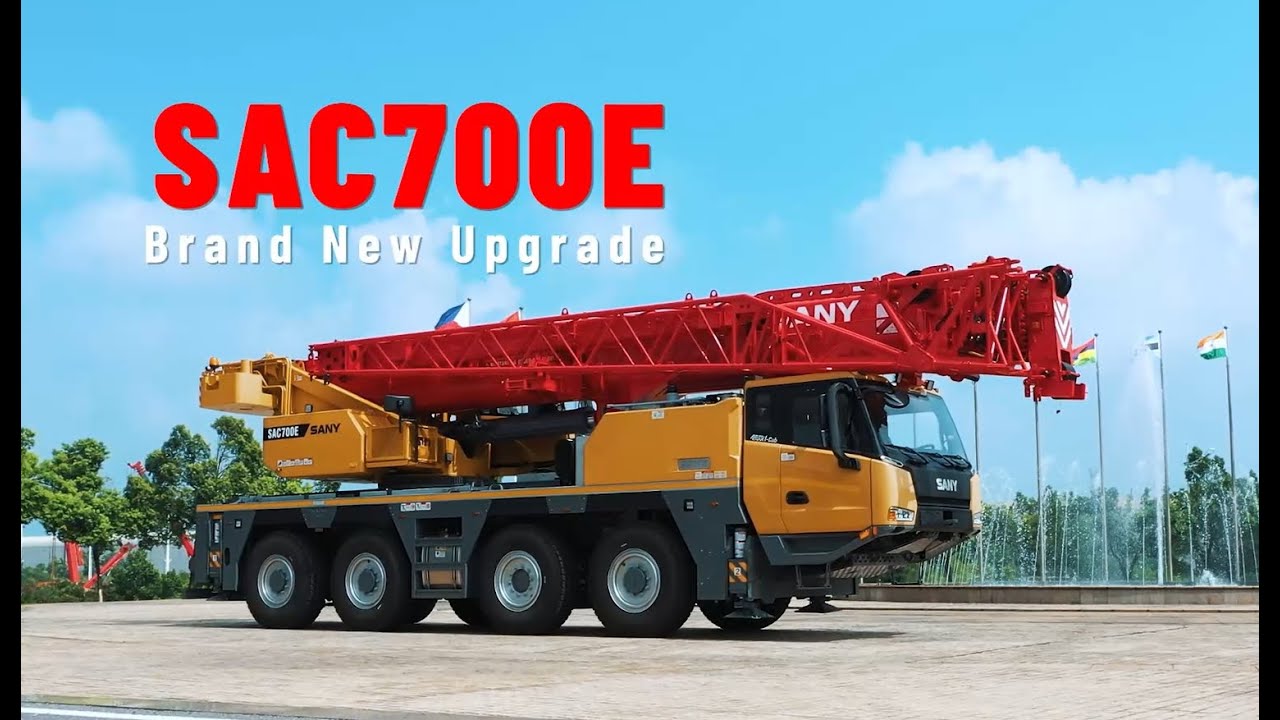 Sany crane video SAC700E - YouTube