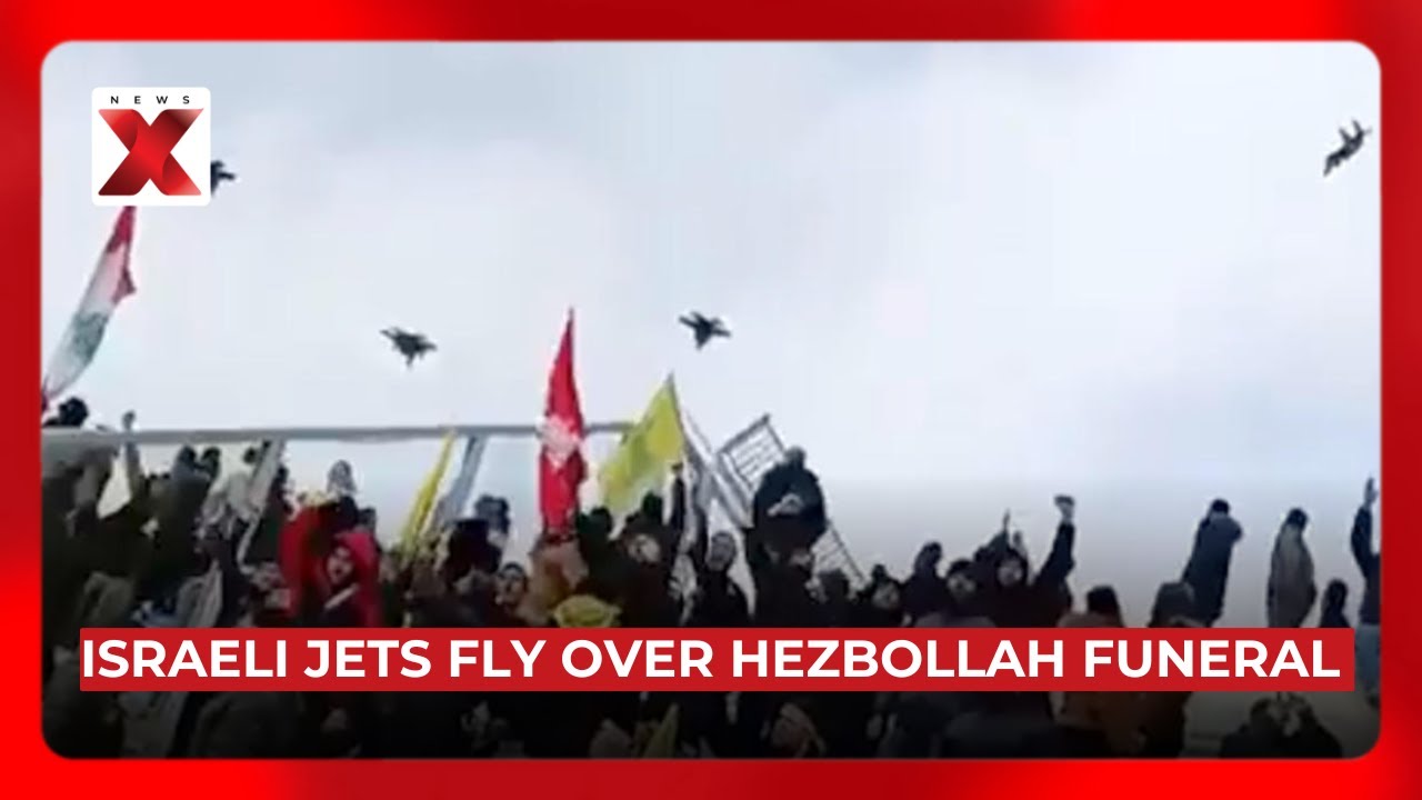 Israeli Jets Fly Low Over Hezbollah Funeral for Slain Leader in Beirut ...