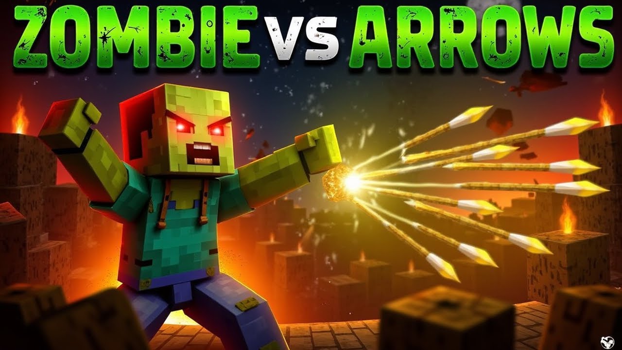 🔴 ZOMBIE vs ARROWS 🔴 #minecraft #minecraftvideos #shortsfeeds - YouTube