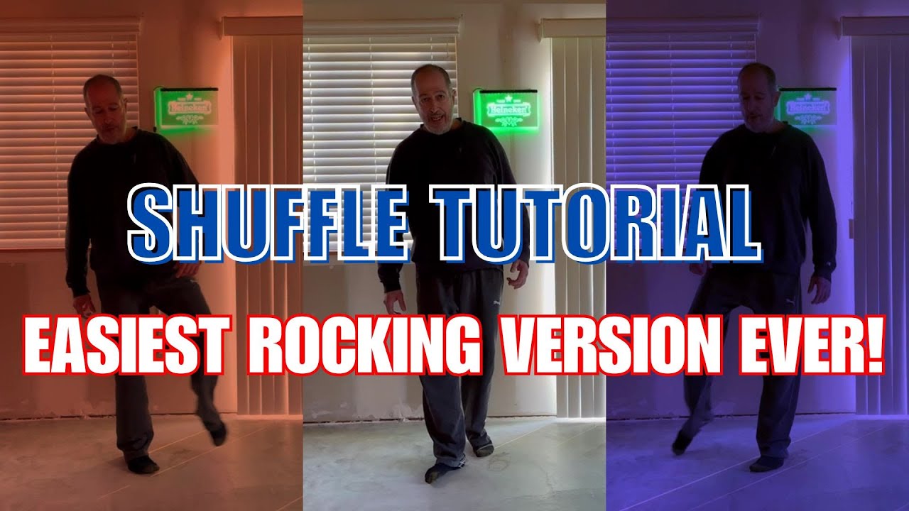 How to Shuffle Dance - Rocking Tutorial for Beginners - Easiest Version! - YouTube