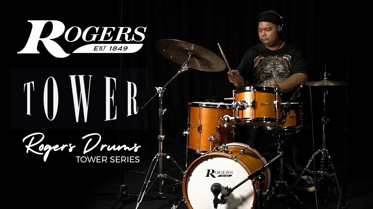 Rogers Tower Series Jazz Kit - Satin Fruitwood Stain LIMITED EDITION ...