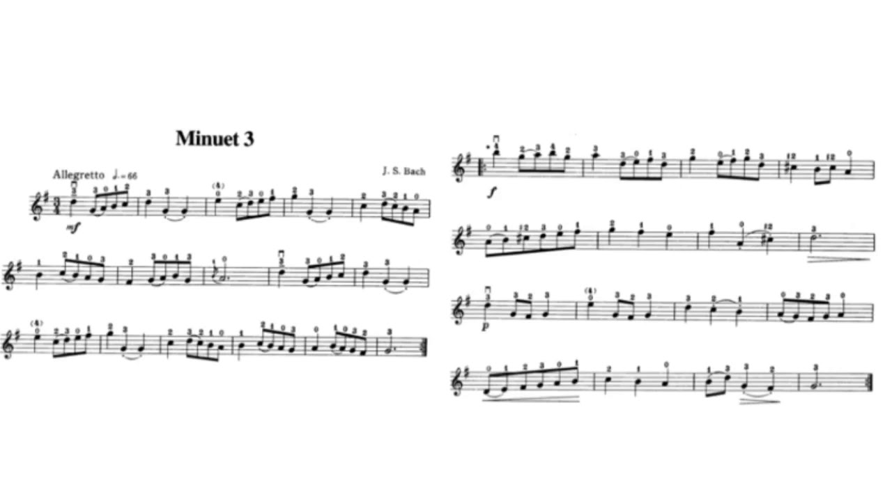 Minuet 3 - Suzuki Book 1 - Violin - YouTube
