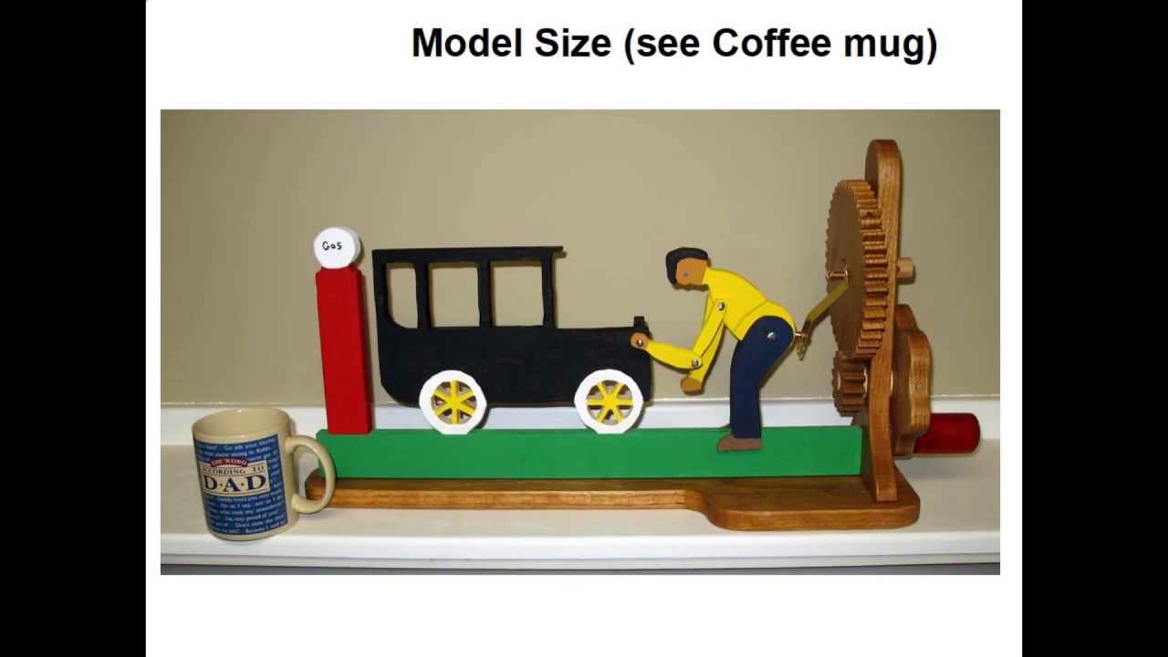 Hand Cranked Model of Man Starting a Model T - YouTube