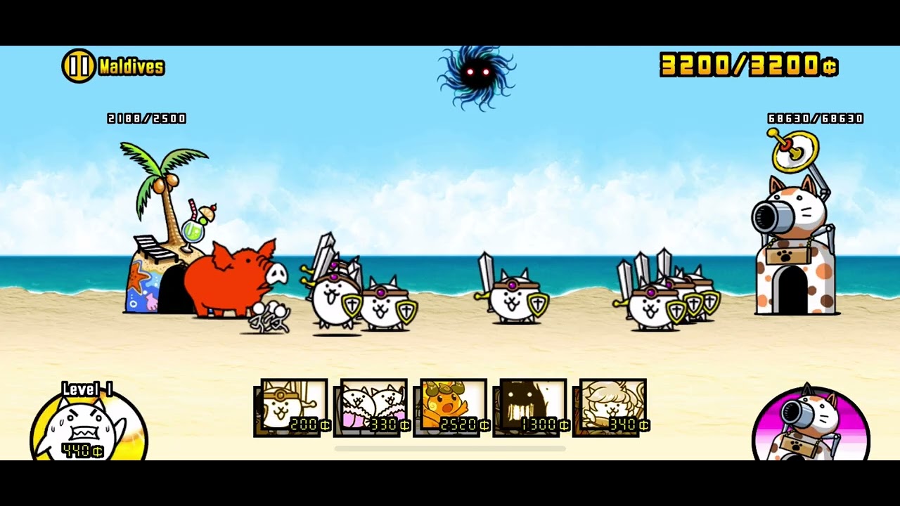 Spamming Only Brave Cat to Win Battle Cats Game #battlecats # ...