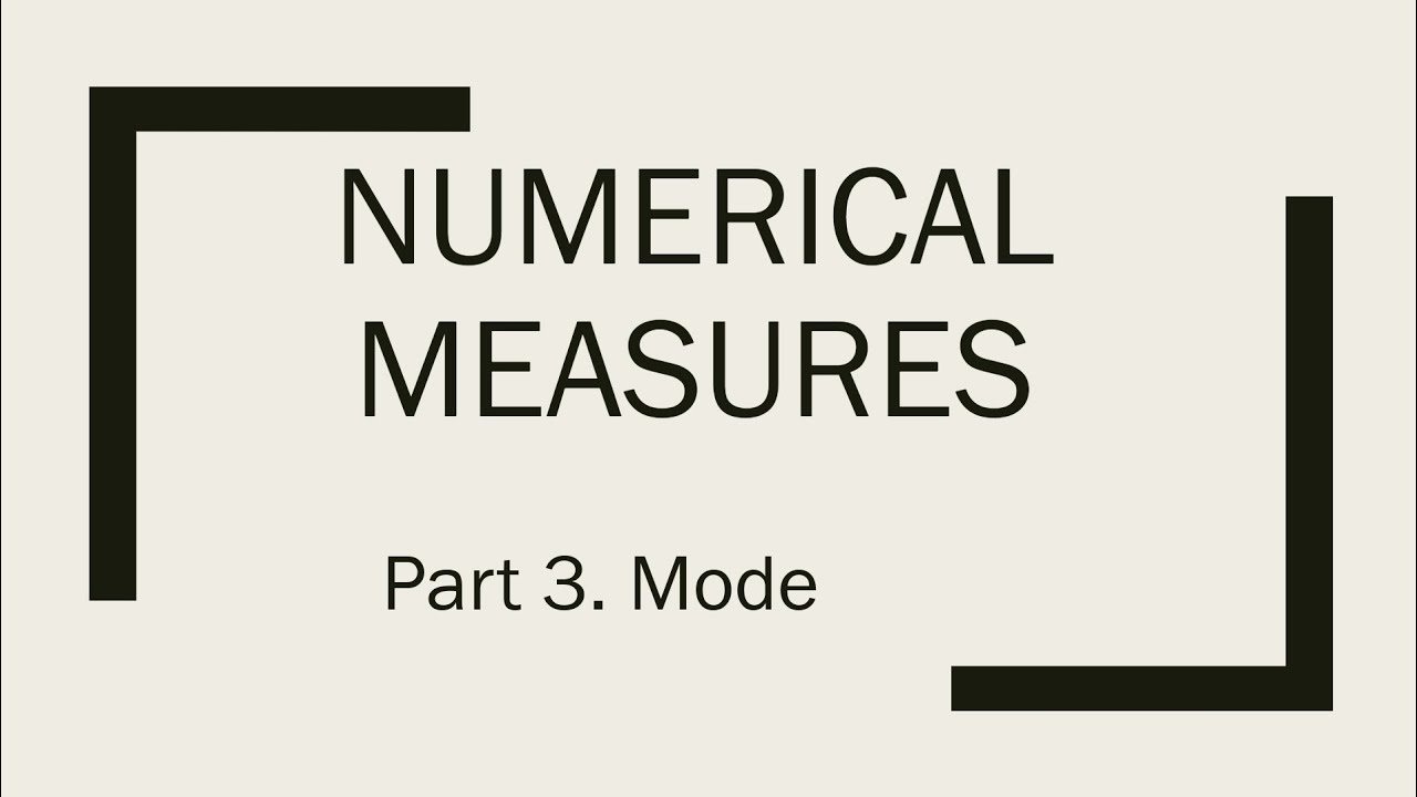 شرح numerical measures chapter 3 statistics part 3 مبادئ الاحصاء 💜 - YouTube