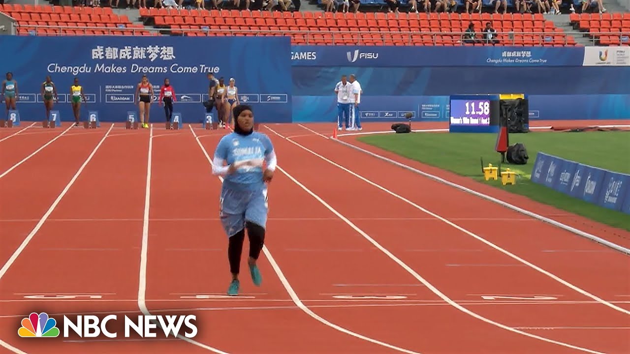 Watch: Somali sprinter runs 100m race in about 21 seconds - YouTube