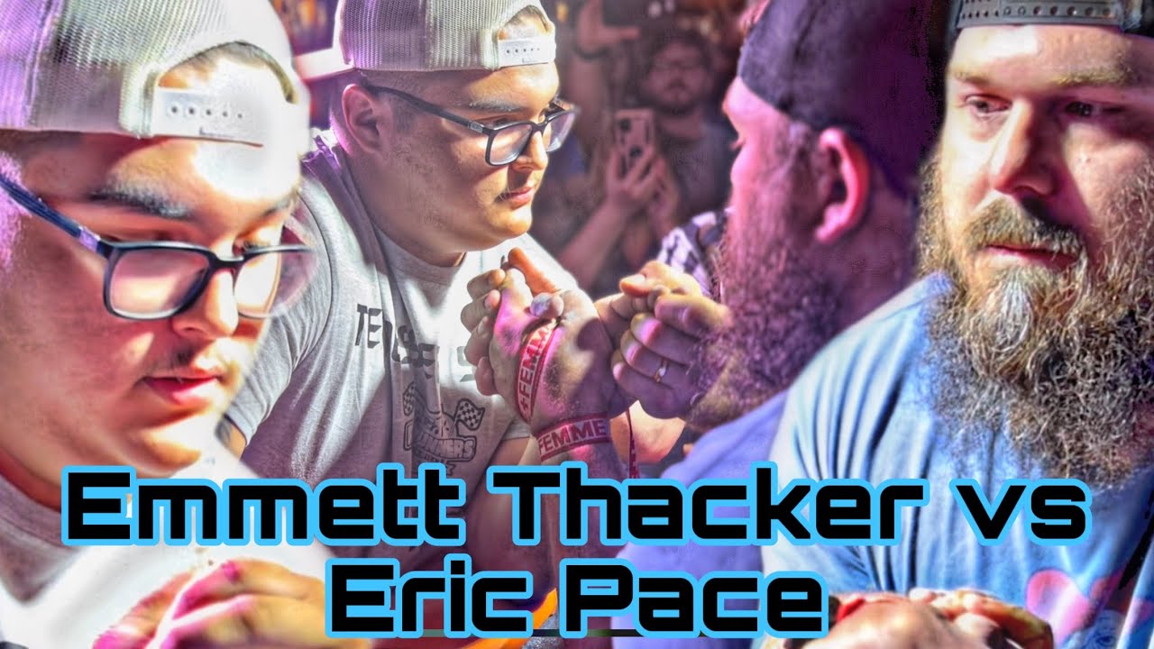 Emmett thacker vs Eric pace supermatch Tn state armwrestling championship - YouTube