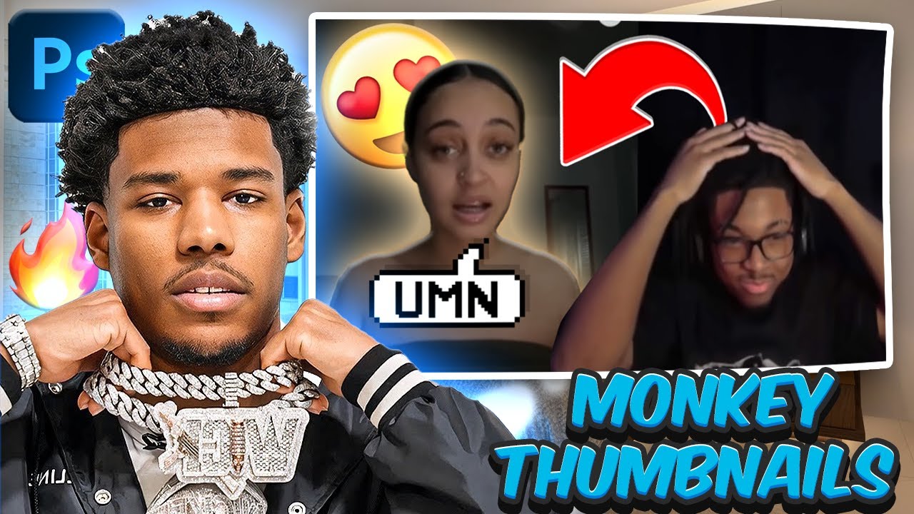 HOW TO MAKE MONKEY APP THUMBNAILS IN PHOTOSHOP 2024 (PSD INCLUDED ...