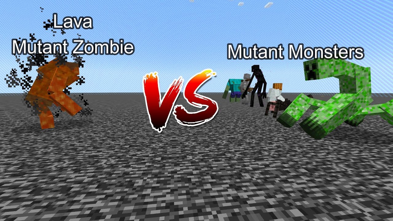 Lava Mutant Zombie vs Mutant Monsters Minecraft Mob Battle - YouTube