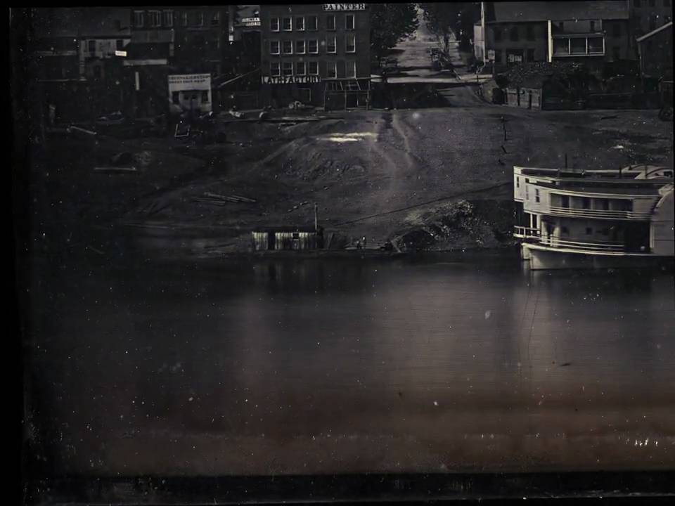 Cincinnati Waterfront Panorama Daguerreotype (1848), Plate 4 - YouTube