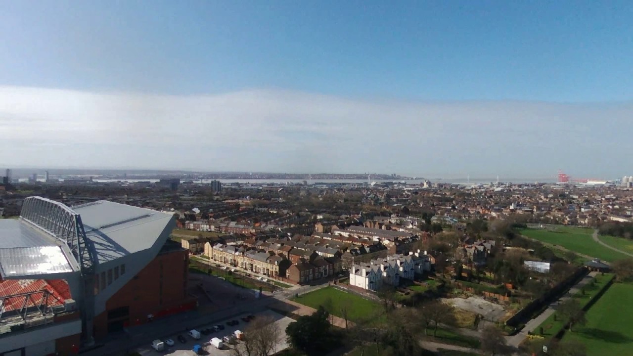 Liverpool from the air 15/03/17 - YouTube