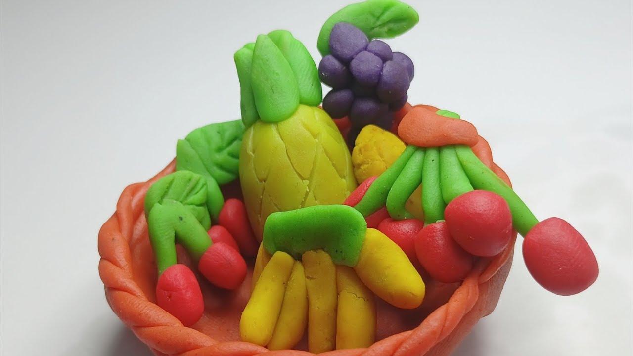 how to make fruit from clay CLY - YouTube