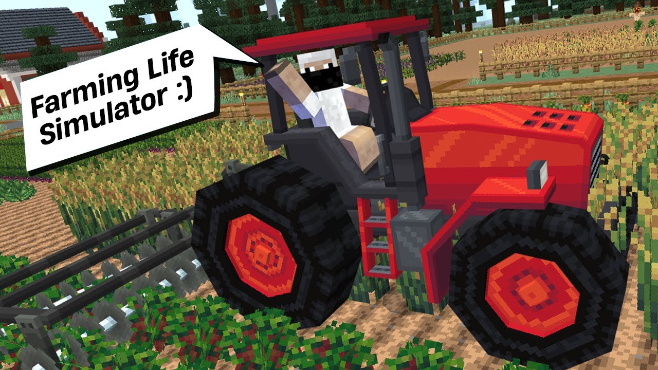 FARMING LIFE SIMULATOR IN MINECRAFT - YouTube