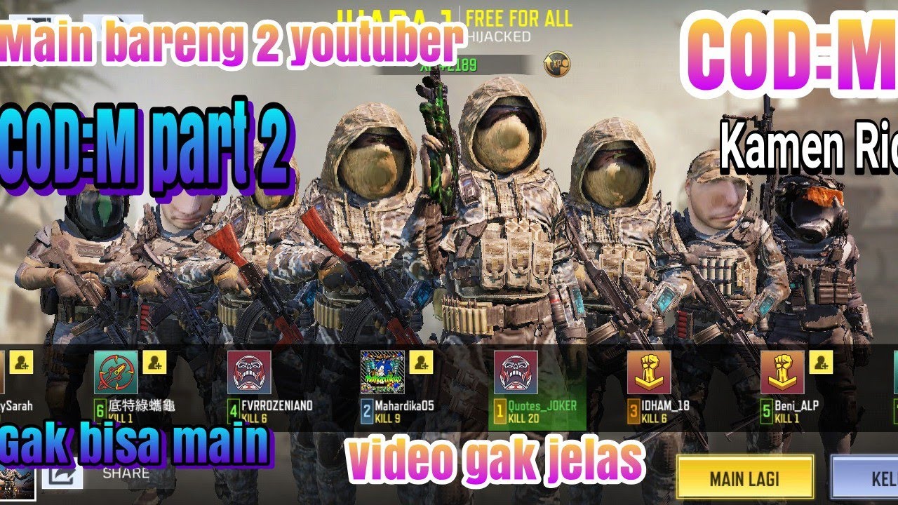 Main COD:M bersama 2 orang youtuber gak jelas - YouTube