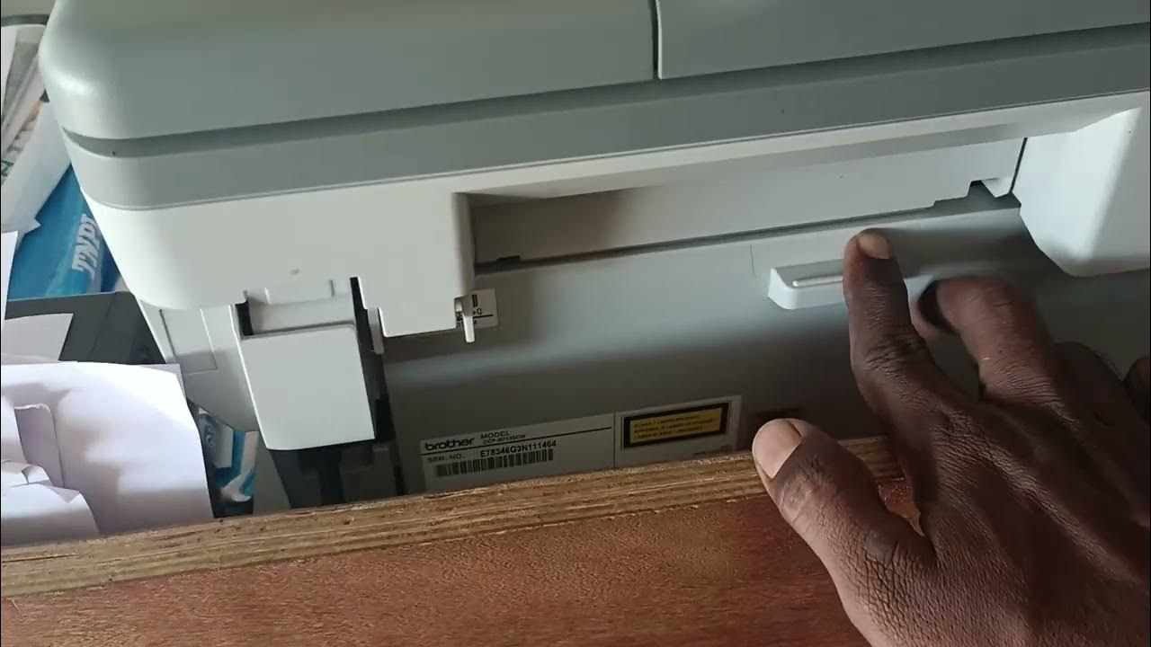 How to remove paper jam in brother printer - YouTube