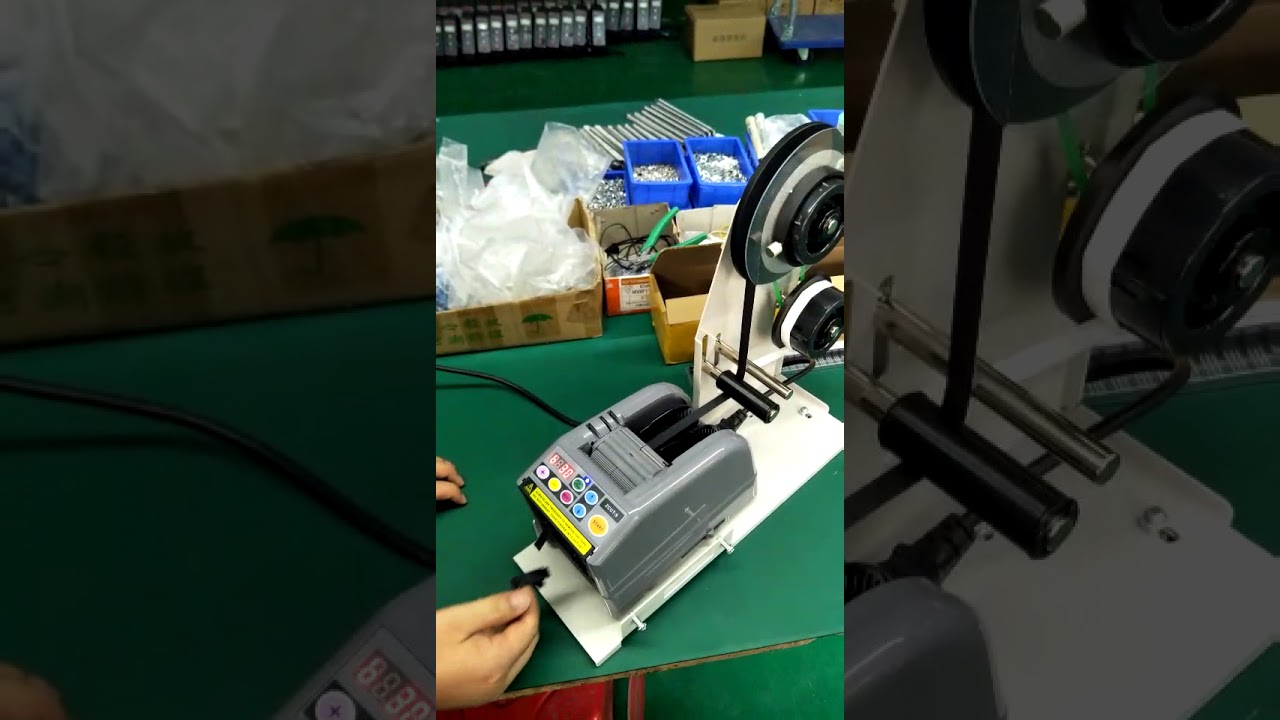 Tape Dispenser, Tape Cutting Machine ZCUT-9 - YouTube