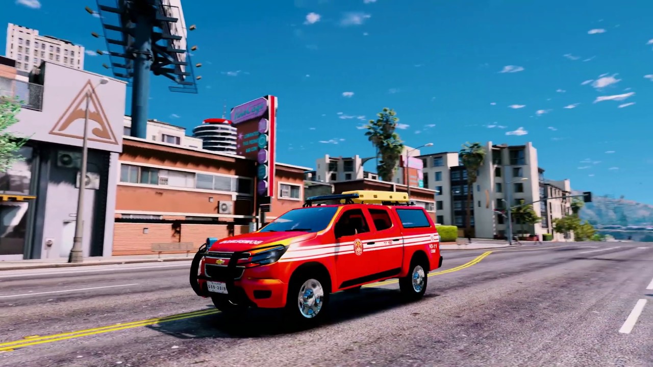 Chevrolet S10 Corpo de Bombeiros 🔥 GTA V SUPER CARS 4K 60 FPS RACE ...