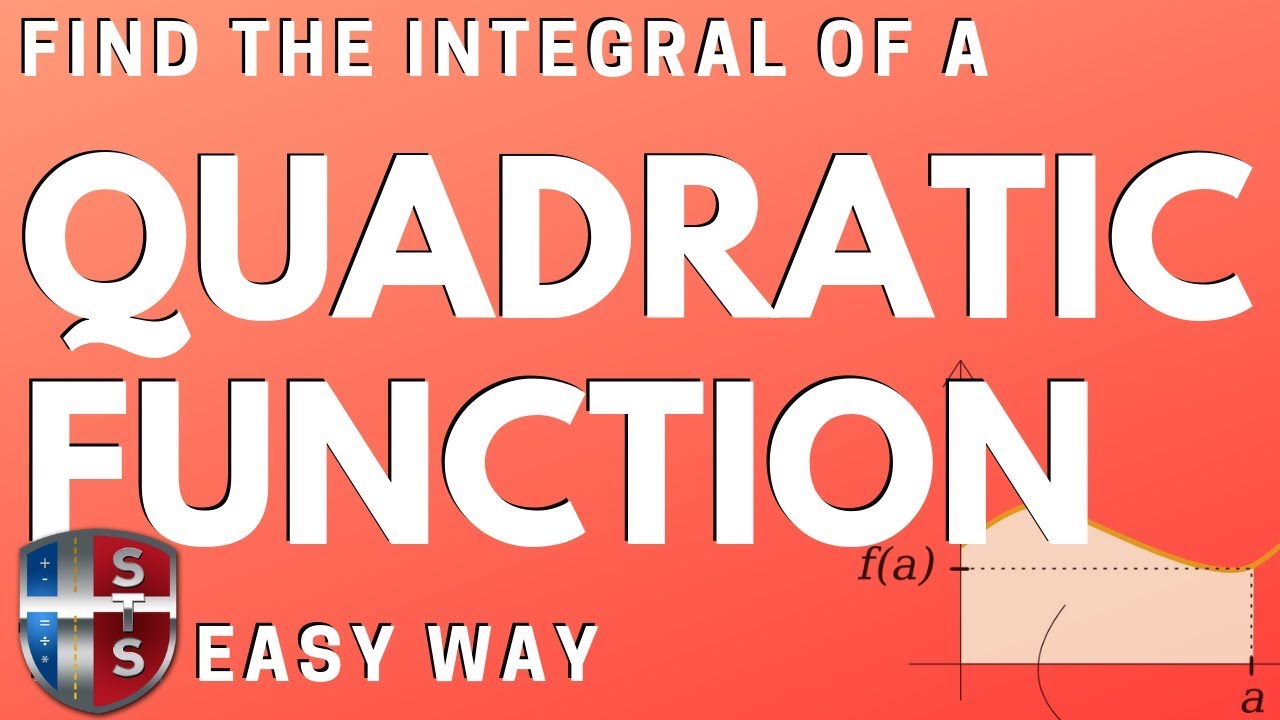 How to solve a definite integral of a quadratic function - YouTube