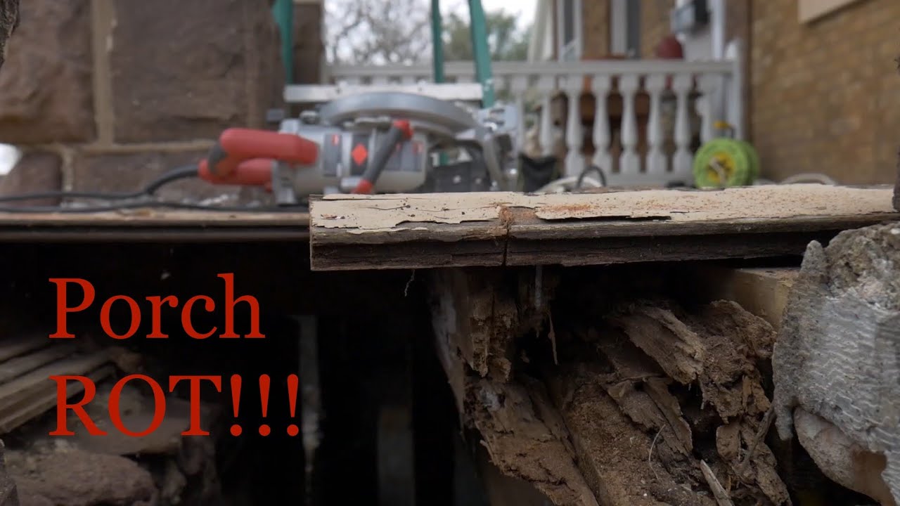 How to rebuild a porch or patio, this one’s BAD!! - YouTube