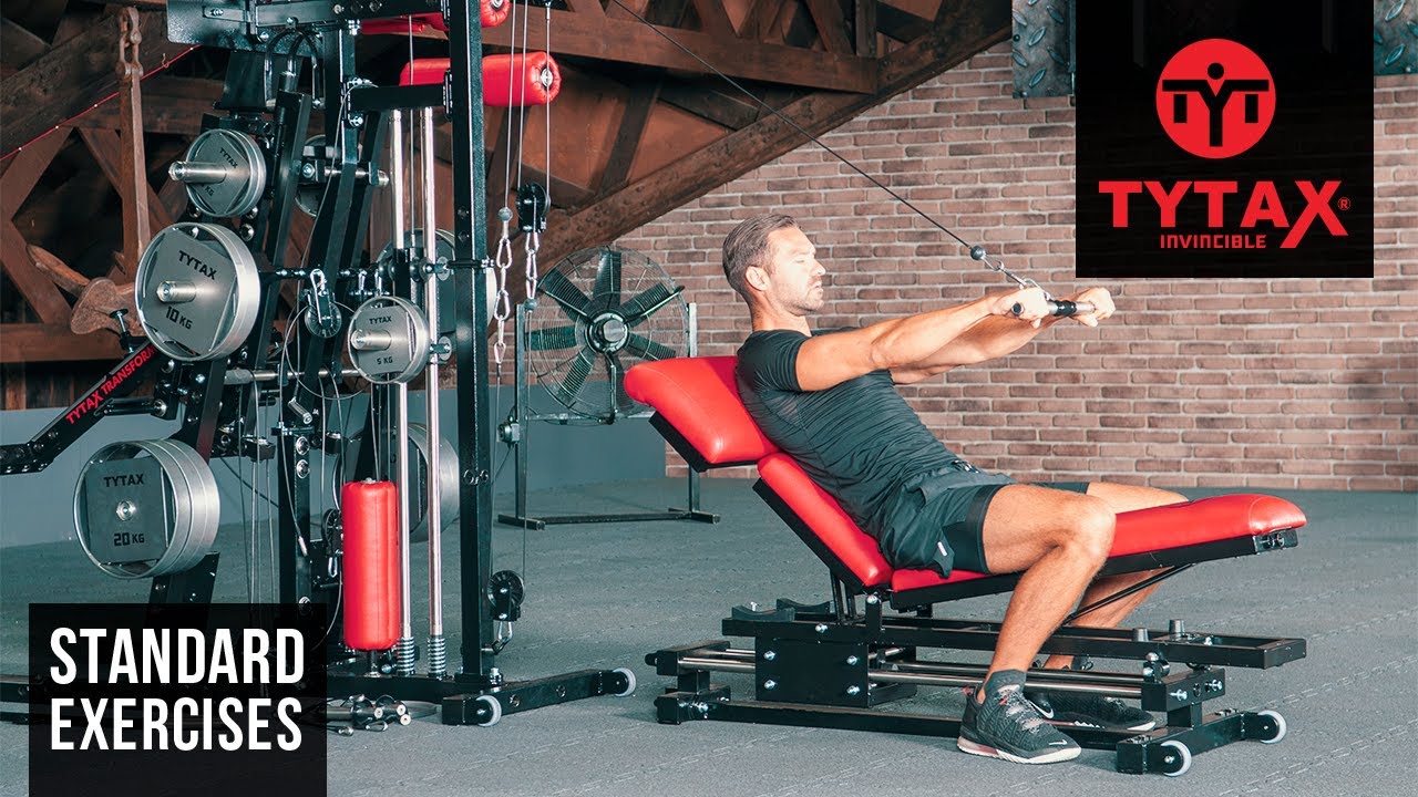 TYTAX® MX | Seated Cable Pullover (Back Station) - YouTube