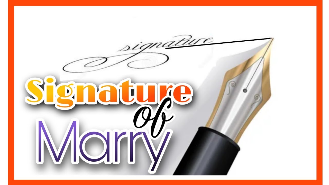 Signature of " Mary " by | Dr.Ali Hassan | Signature Styles - YouTube