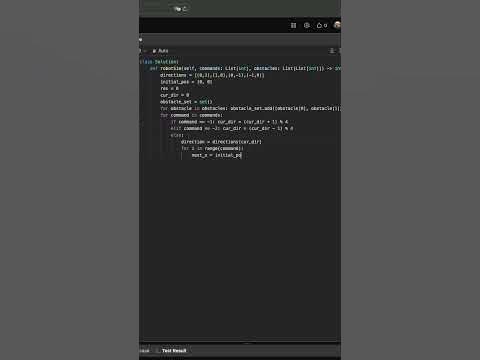 Leetcode 874: Walking Robot Simulation - YouTube