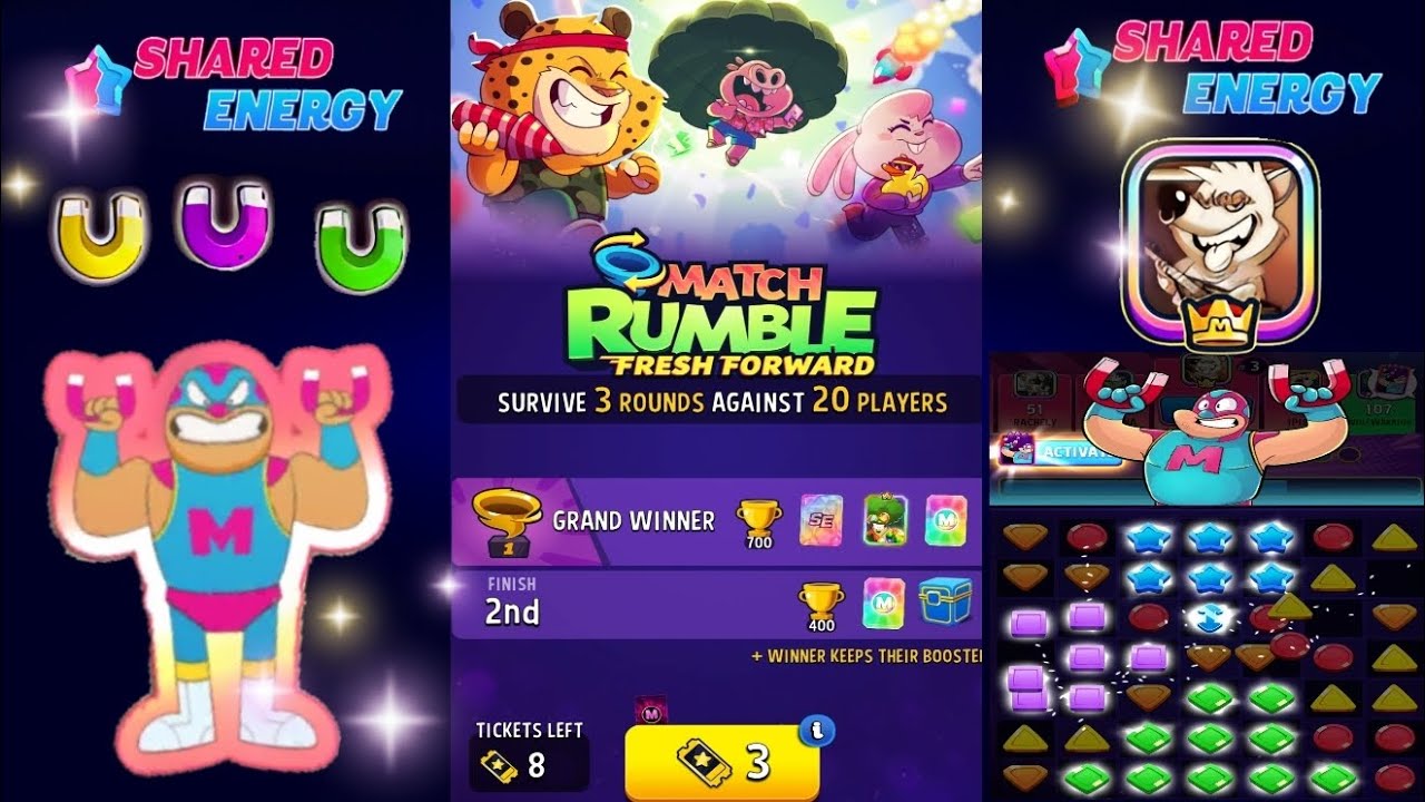 Match Rumble Fresh Forward 20 Players Shared Energy | Match Masters - YouTube