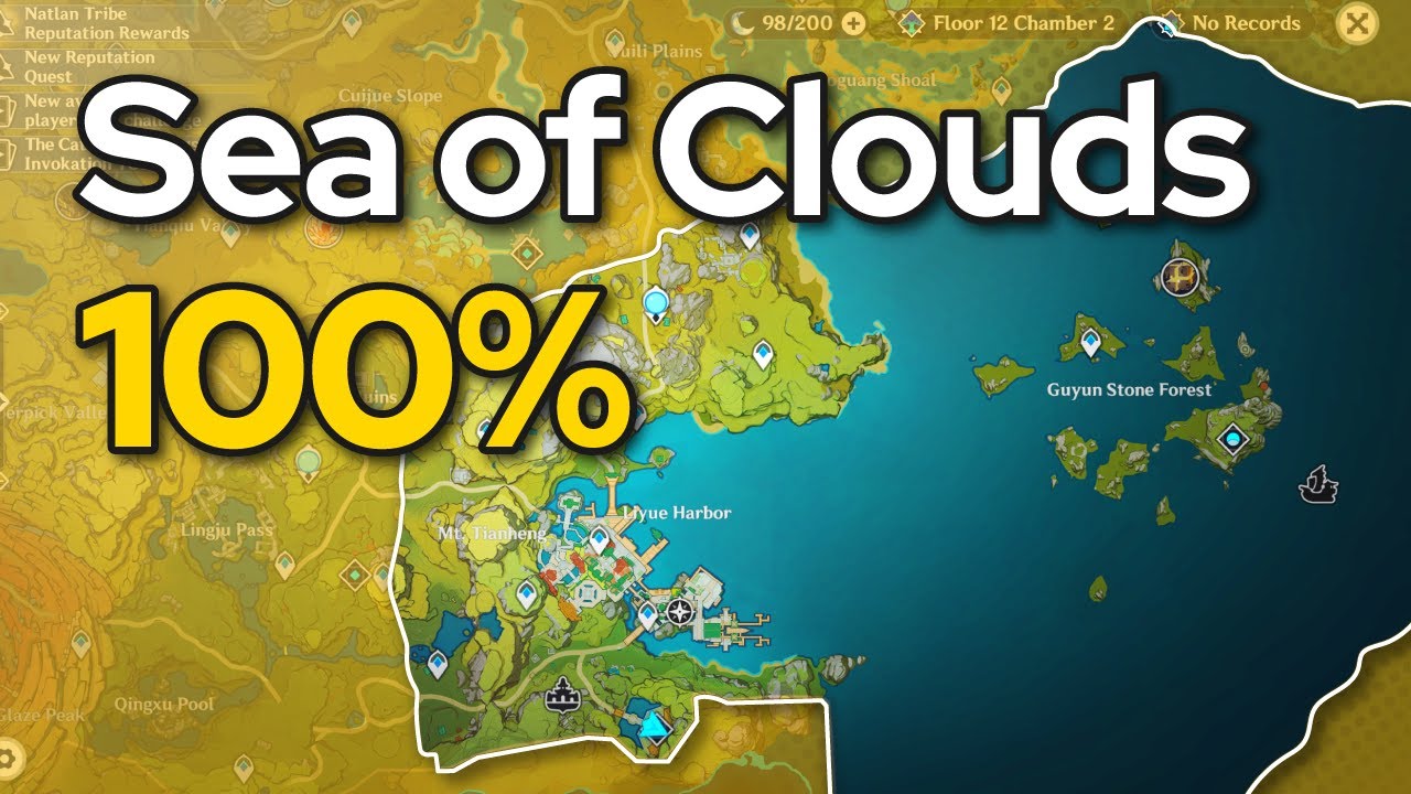 Sea of Clouds 100% exploration guide - YouTube