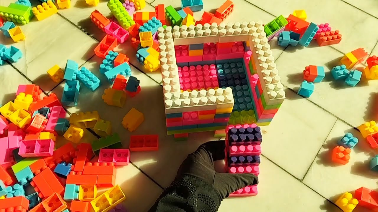 Satisfying DIY Lego ASMR House with Stairs | Building Block | lego ...