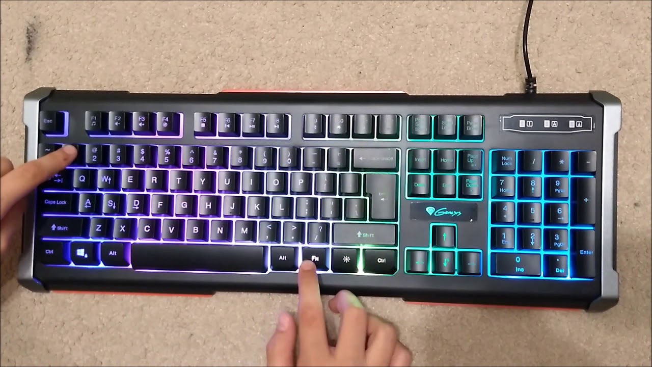 Recenzja klawiatury Genesis Rhod 400 RGB - LEDY reagują na glos!? - YouTube