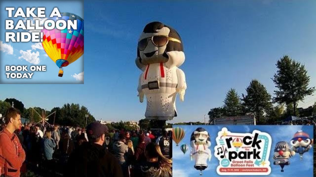 Elvis presley Hot Air Balloon at Great Falls Balloon Fest - YouTube