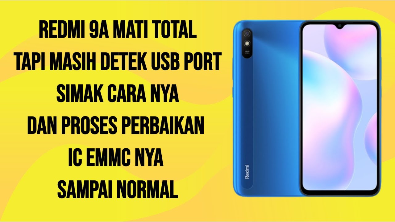 redmi 9a cuman detek usb port - YouTube