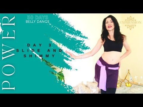 Day 3 - Shimmy Hip Slide | Power - 30 Days of Shimmy in Belly Dance ...